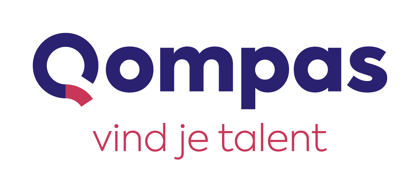 Qompas Logo RGB Blauw Rood Payoff | UniPartners